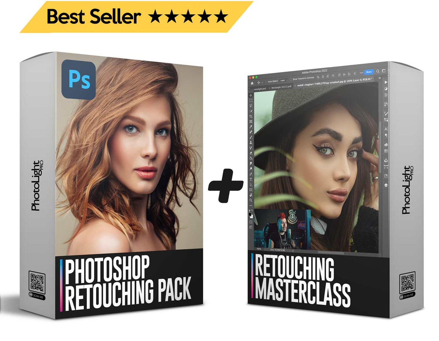 Photoshop Retouching Pack (with masterclass) – photolightpro